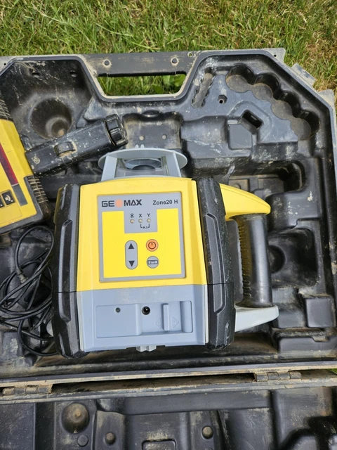 GEOMAX ZONE20 H Self Leveling Rotating Laser Level With Leica Receiver ...