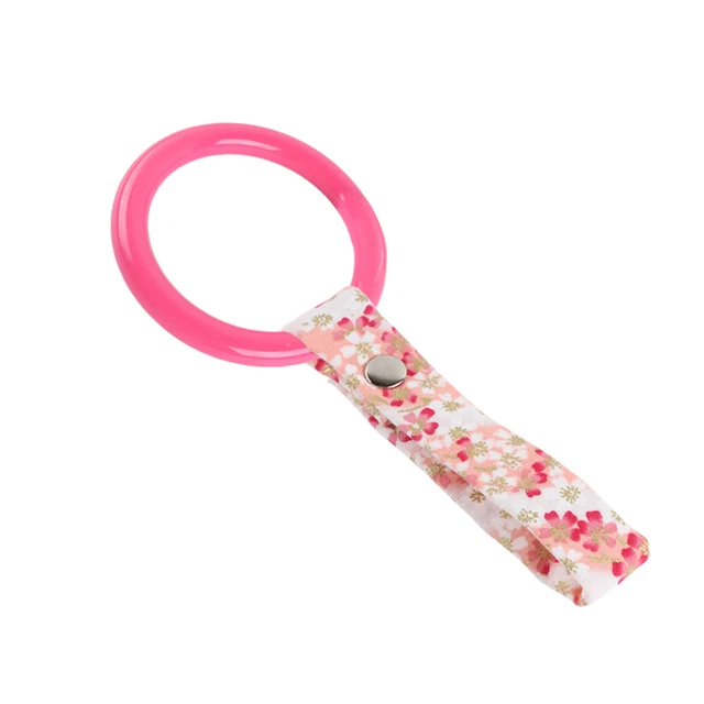 CAR ACCESSORY JDM Round TSURIKAWA Pink Ring Handle Strap Nylon Pink ...