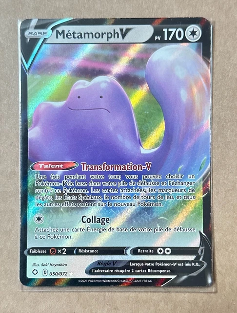 CARTE POKEMON DESTINEES Radieuses Metamorph V 050/072 EUR 1,00 ...