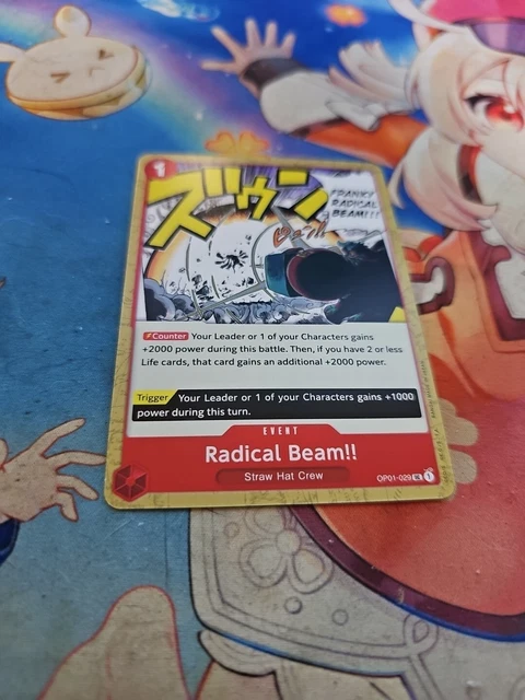 RADICAL BEAM!! OP01-029 Uc Romance Dawn 2022 One Piece Card Game Nm EUR ...