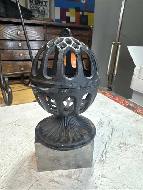 VINTAGE ANTIQUE CAST Iron General Store String Yarn Twine Holder ...