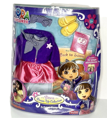 DORA THE EXPLORER Dress Up Collection SCHOOL TIME FASHION + Book NEW! £ ...