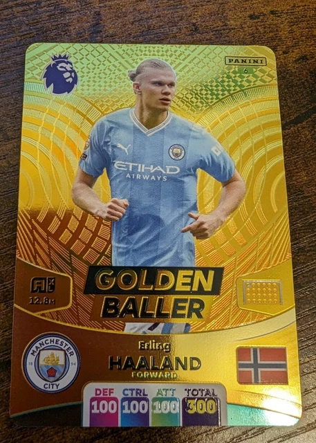 2024 ADRENALYN XL Premier League Erling Haaland Man City Golden Baller ...