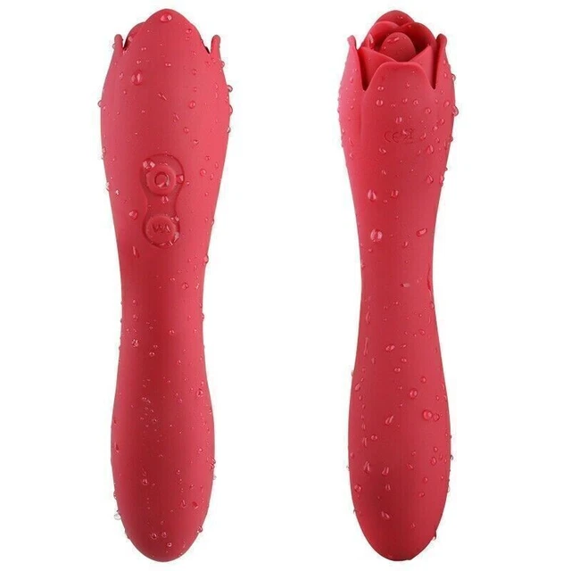 Flexible Vibrator Sex Dildo Auto Licking Clitoris G Spot Vagina Anal