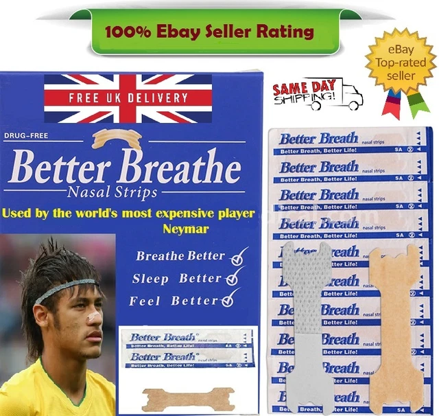BREATH NASAL STRIPS for Nasal Congestion Rhinitis Reducing Anti Snore ...