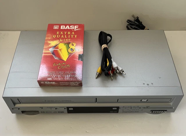 CITIZEN DVD VCR Combo Player Recorder VHS JDVD3825PC 4-Head Hi-Fi ...