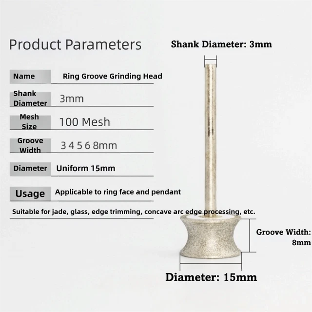 SHANK DIAMETER 3MM Rotary Grinding Tool Polishing Wheel Jade Polishing ...