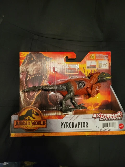 FIGURINE ARTICULÉE JURASSIC World Dominion Extreme Damage Pyroraptor ...