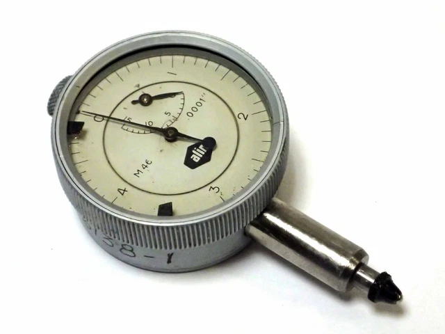 COMPAC GENEVE ALINA M46 .0001" Dial Indicator Gauge 0-1-2-3-4-0 *Tested ...