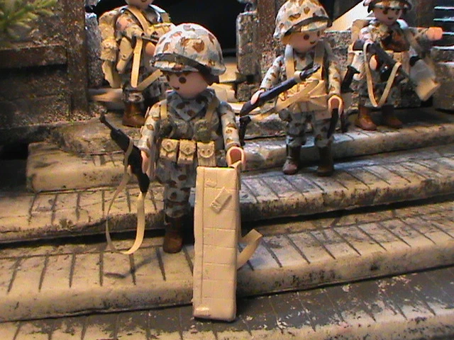 PLAYMOBIL CUSTOM US.IMAC.PARAMARINE Parachute-1942 Ref-0188 Bis EUR 35 ...