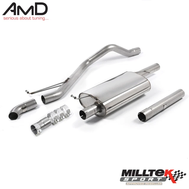 MILLTEK VW TRANSPORTER T5 T6 DPF hinten Auspuff resoniert SSXVW211 LWB ...