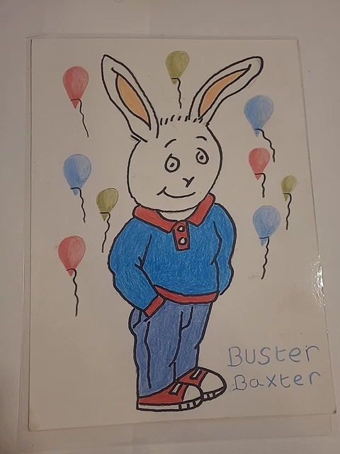 A ORIGINAL A4 Laminated Drawing Of Buster Baxter £5.00 - PicClick UK