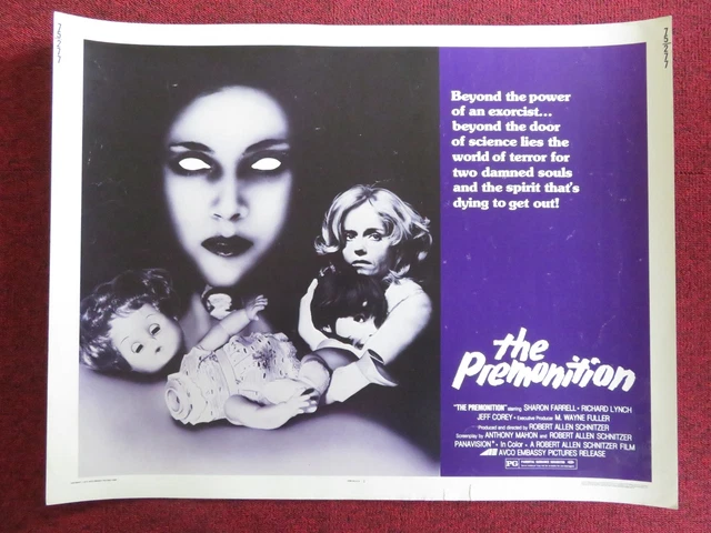 THE PREMONITION US HALF SHEET (22"x 28") POSTER SHARON FARRELL R. LYNCH ...