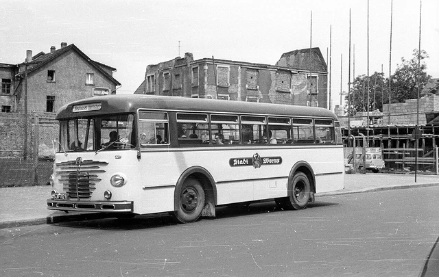STRASSENBAHN WORMS: BÜSSING/EMMELMANN-BUS 4500T (Juli 1955 ...