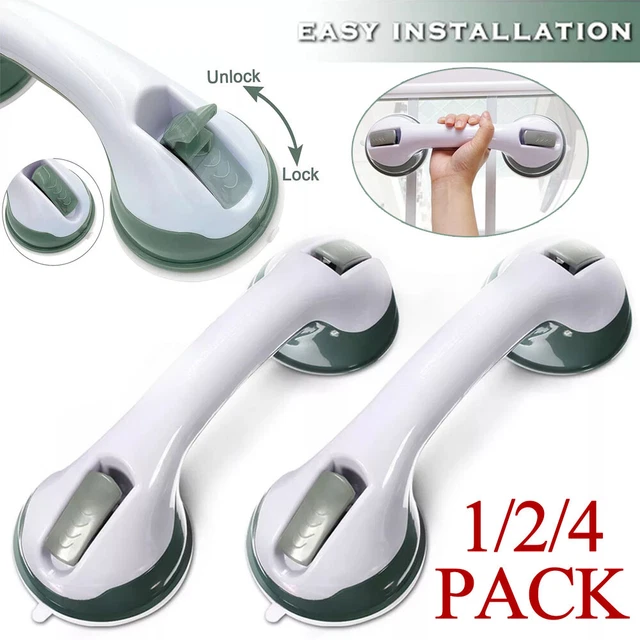 1/2/4X GRAB RAIL Handle Safety Shower Bathroom Toilet Support Suction ...