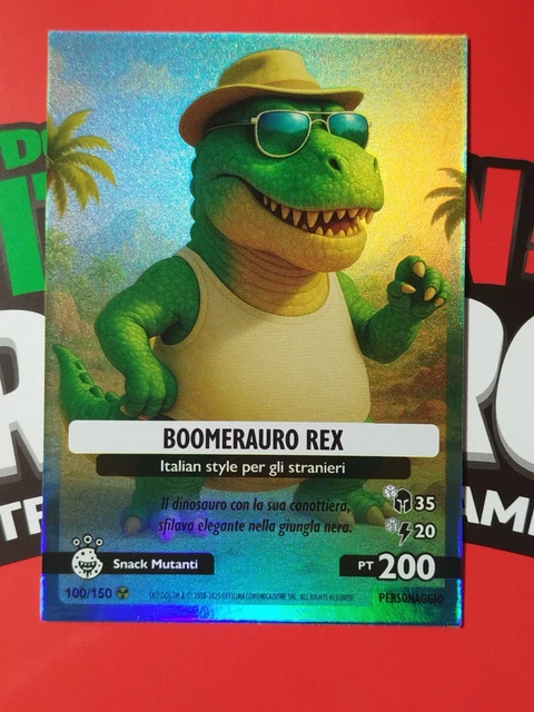 SKIFIDOL ITALIAN BRAINROT Carte Unique Boomerauro Rex 100/150 Ultra ...