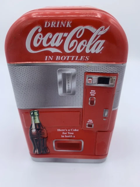 COCA-COLA BEVERAGE COKE Bottle Vending Machine Vintage Collectible Tin ...