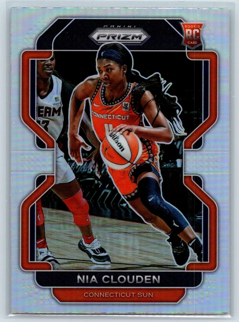 NIA CLOUDEN 2022 Panini Prizm WNBA argent RC Connecticut Sun #192 EUR 4 ...