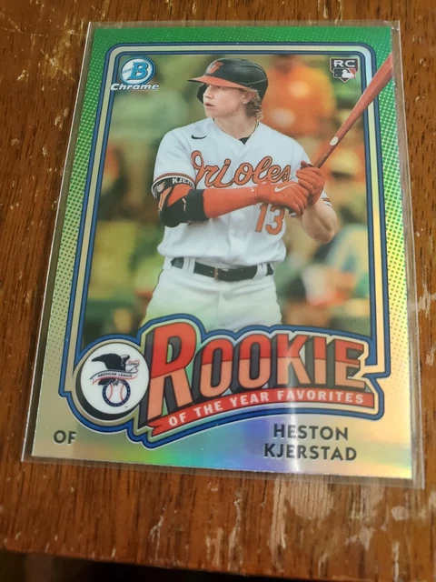 2024 TOPPS BOWMAN Baseball Heston Kjerstad recrue de l'année favoris ...
