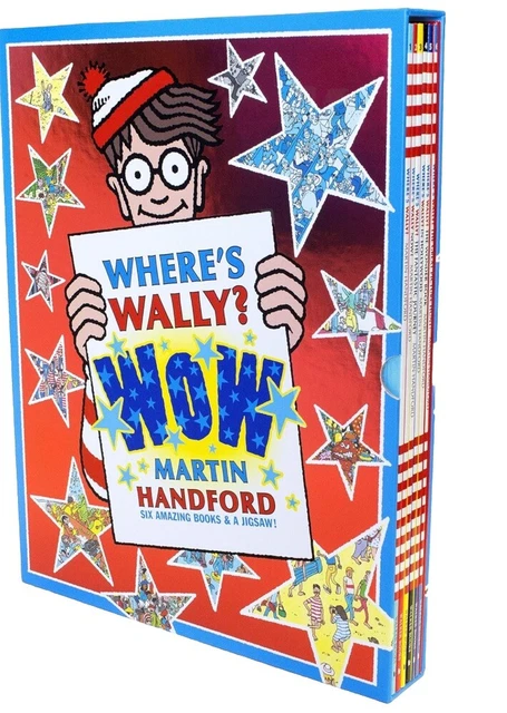 WHERE'S WALLY? WOW Set Of Six Books And A Jigsaw Martin Handford Box ...