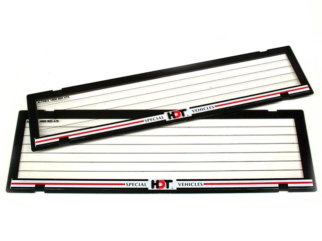 HDT NUMBER PLATE Frame Slimline Holden Commodore Black HDTNPFREDSL ...