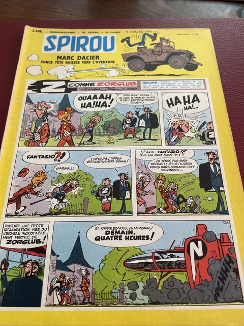 1959 TIM UND Struppi Spirou 1108 Gaston Buck Danny Marc Dacier £1.29 ...