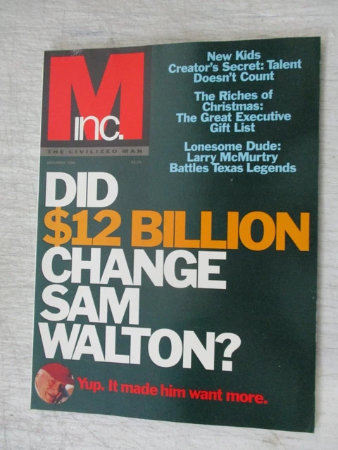 M THE CIVILIZED Man Magazine December 1990 Sam Walton Walmart Rare Htf ...