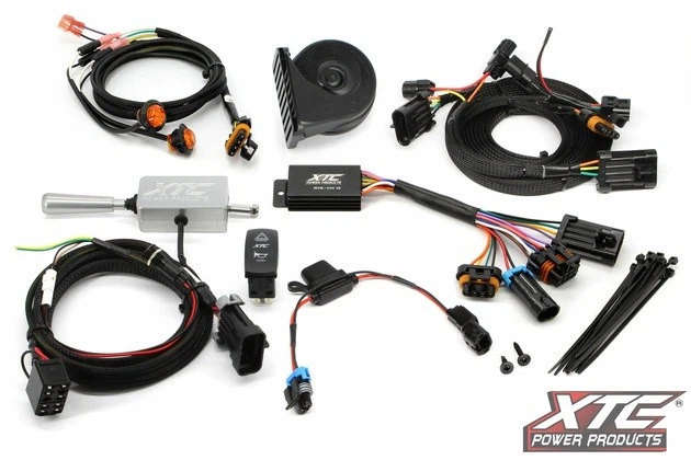XTC POWER SELF-CANCELLING Turn Signal Kit With Lever Amber #ATS-L-POL ...