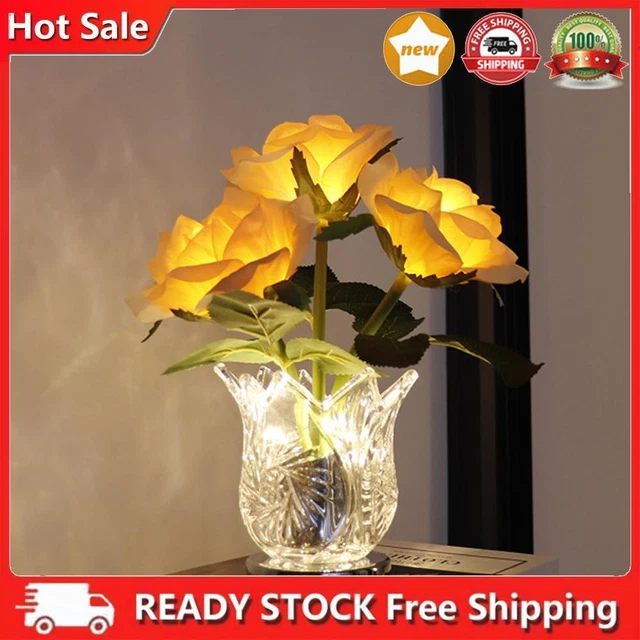ROSE FLOWER LANDSCAPE Light Rechargeable 300mAh Party Decor for Home ...