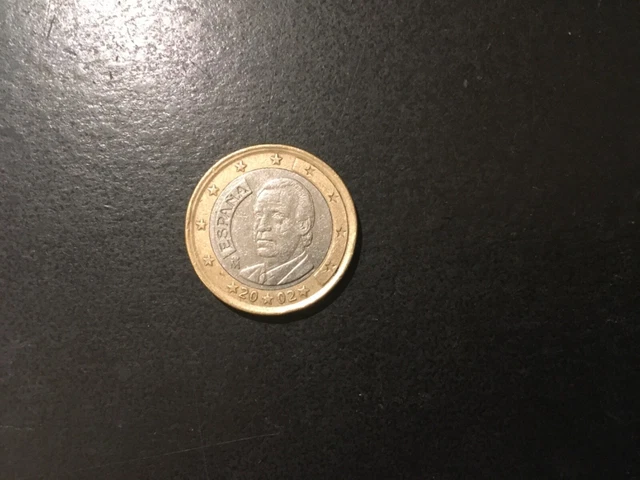 SPAIN 2002 1 euro coin; King Juan Carlos 1 de Borbon (x) £2.79 ...