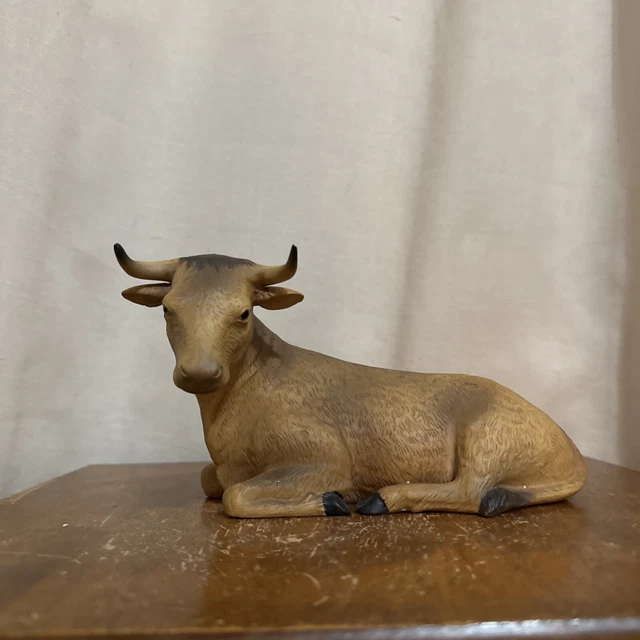 KIRKLAND SIGNATURE NATIVITY Replacement Porcelain Sitting Bull Ox Cow ...