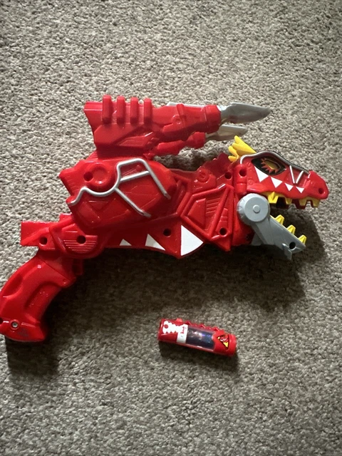 POWER RANGERS DINO Super Charge Deluxe Red T-Rex Morpher Blaster Gun ...