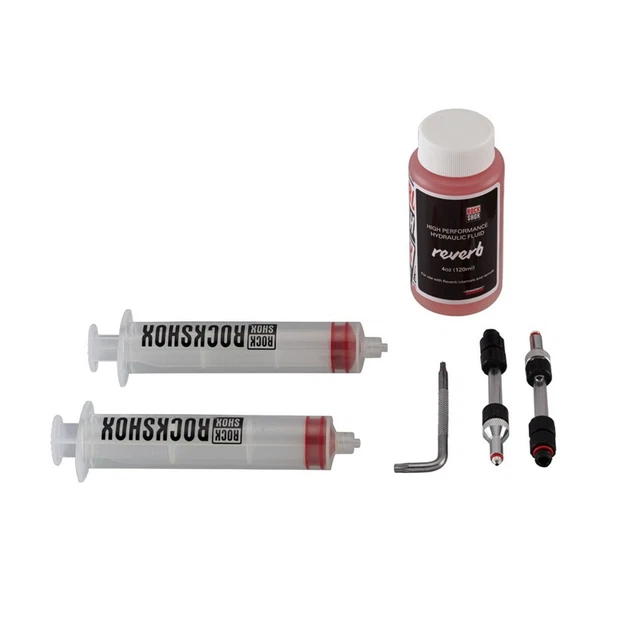 ROCKSHOX REVERB BLEED Kit With 2 Syringes Fittings Hydraulic Fluid ...