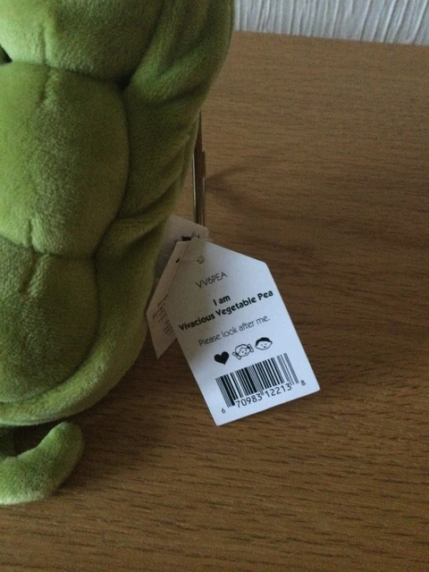 JELLYCAT ; I Am Vivacious Vegetable Pea Vv6Pea ; Retired Genuine & New ...