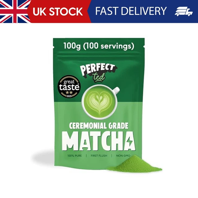 PERFECTTED ORIGINAL MATCHA Powder, Ceremonial Grade Japanese, 100g (100 Servings £17.14 ...