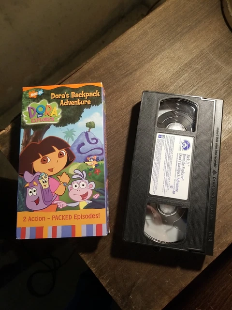 NICKELODEON DORA THE Explorer Backpack Adventure VHS Video Tape Nick Jr ...