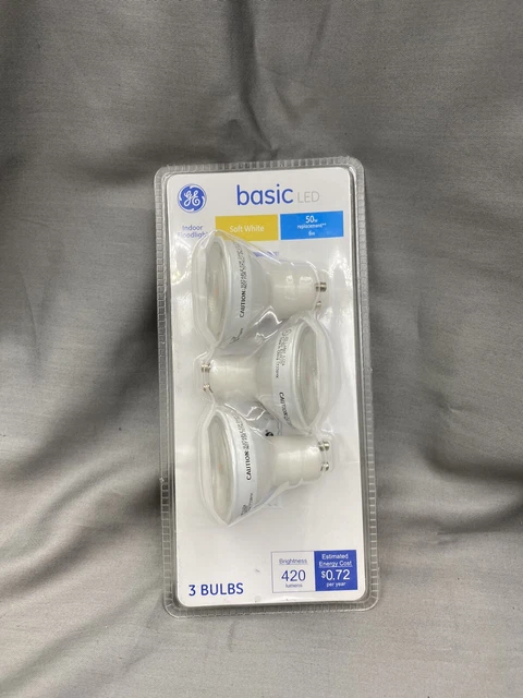 GE LIGHTING BASIC LED Indoor Floodlight Soft White 50w Replacement 6w ...