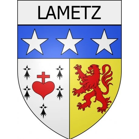 LAMETZ 08 VILLE Stickers blason autocollant adhésif Taille:17 cm EUR 6,99 - PicClick FR
