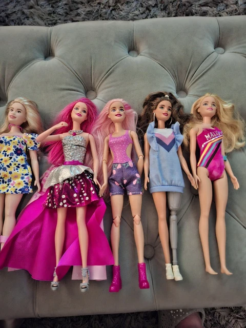 BARBIE JOBLOT INCLUDING Prosthetic Leg,down Syndrome, Singer ,fruit ...