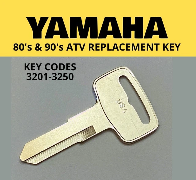 YAMAHA ATV 1980S & 90's Made to Order Key to Codes 3201-3250 $12.99 ...