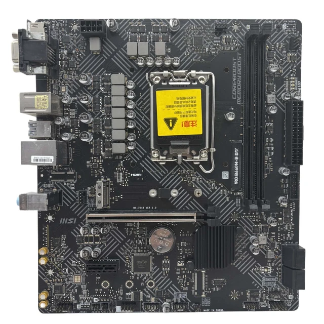 FOR MSI PRO B660M-B DDR4 Motherboard LGA1700 B660 Chipset DDR4 M-ATX ...