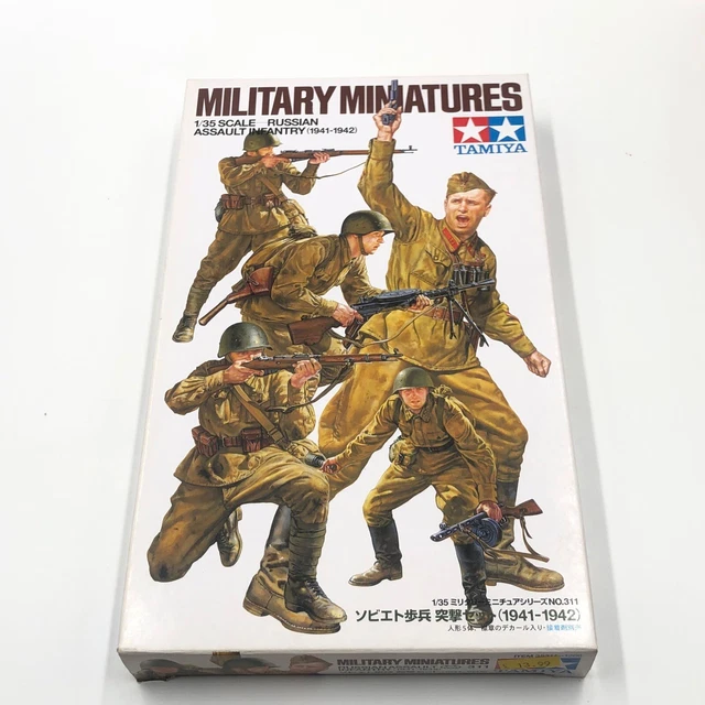 TAMIYA RUSSIAN ASSAULT Infantry (1941-1942) figures 1:35 scale model ...