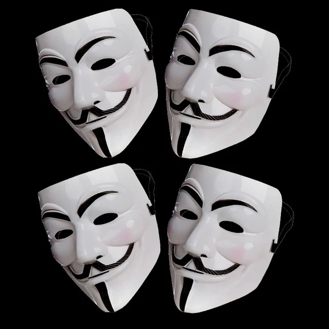 12 X ANONYMOUS Hacker V Pour Vendetta Jeu Master Déguisement Masque ...