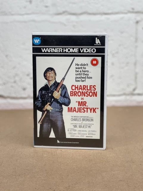 MR MAJESTYK WARNER Bros Big Box Ex Rental VHS Charles Bronson RARE 18 ...