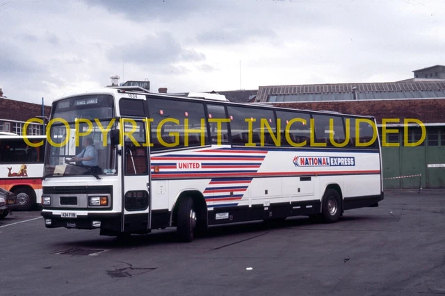 35MM SLIDE UNITED Leyland Tiger / Plaxton Paramount 3500 A 34 FVN ...