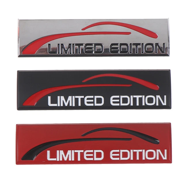 CAR STYLING 3D Metal Car Sticker Chrome Limited Edition Logo Sticker ...