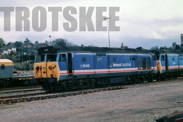 35MM SLIDE BR British Rail Diesel Loco Class 50 50048 Exeter 1992 ...