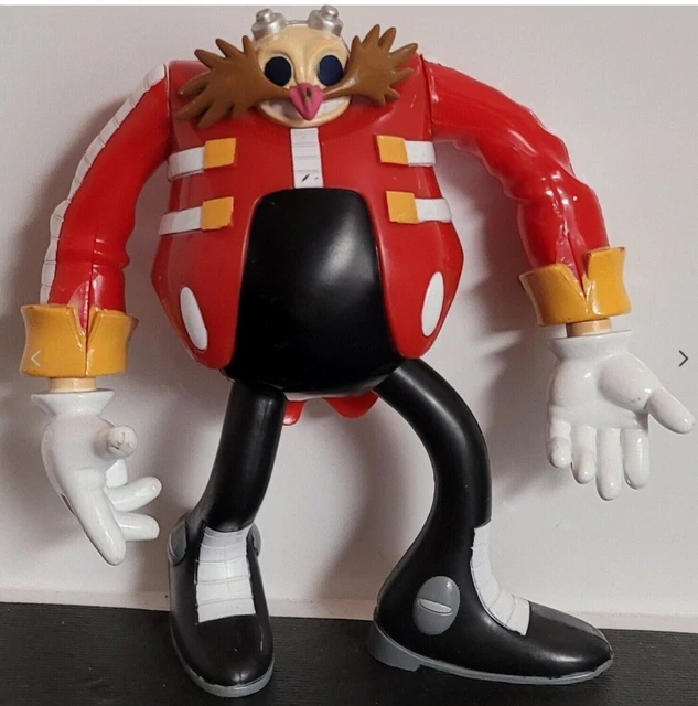 RARE DR. ROBOTNIK Sonic X Bendy 3" SEGA 2000 Figure bend em egg man ...