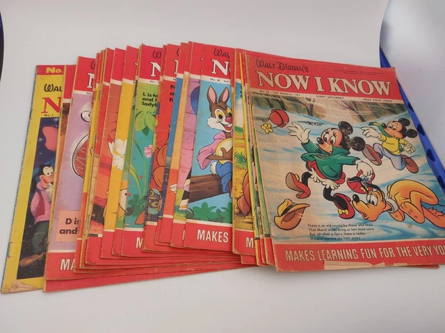 WALT DISNEY'S NOW I Know Magazine Bundle, 1972-1973 (Missing No. 2 ...