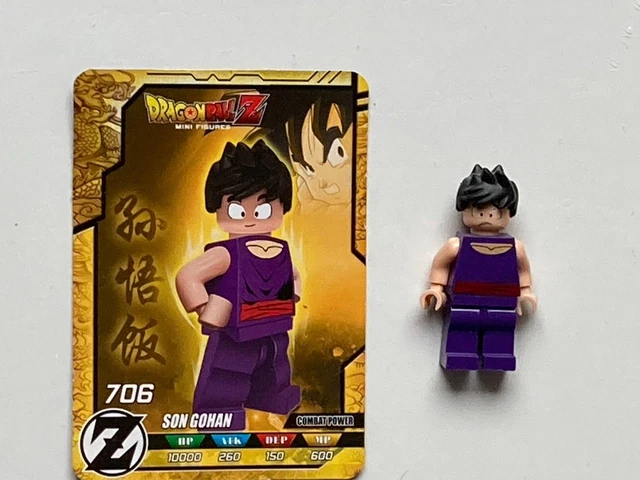 DRAGON BALL Z Figurine style Lego Son Gohan mini figures avec carte EUR ...